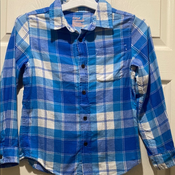 Cat & Jack | Shirts & Tops | Cat Jack Blue And White Button Down Shirt ...